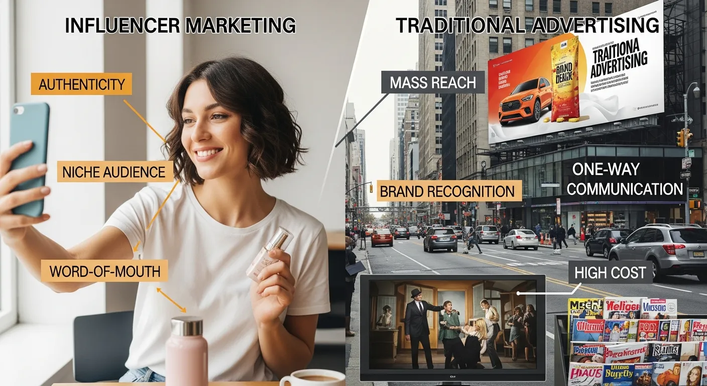 Influencer Marketing vs Traditional Ads: Conversion Comparison